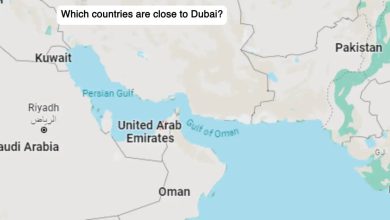 Map Of Dubai And Surrounding Countries - Travelling Topic