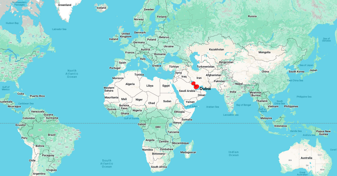 Is Dubai In Asia Or Africa MAP? - Travelling Topic